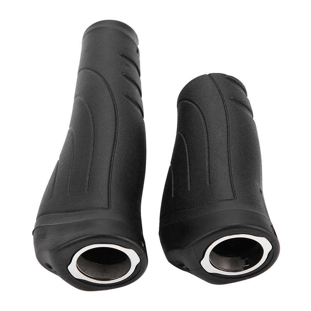 Dilwe VGEBY Handle Grips, Vice Handlebars Comfort Anti-Slip Rubber Short Long Mountain Folding Bike Handlebar Bar Grips(1long+1short)