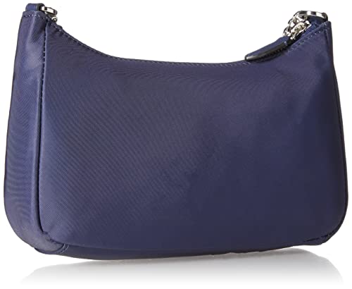 DKNY Women's Sporty Caelynn Pouchette Handbags Crossbody, Indigo/Silver, Medium US