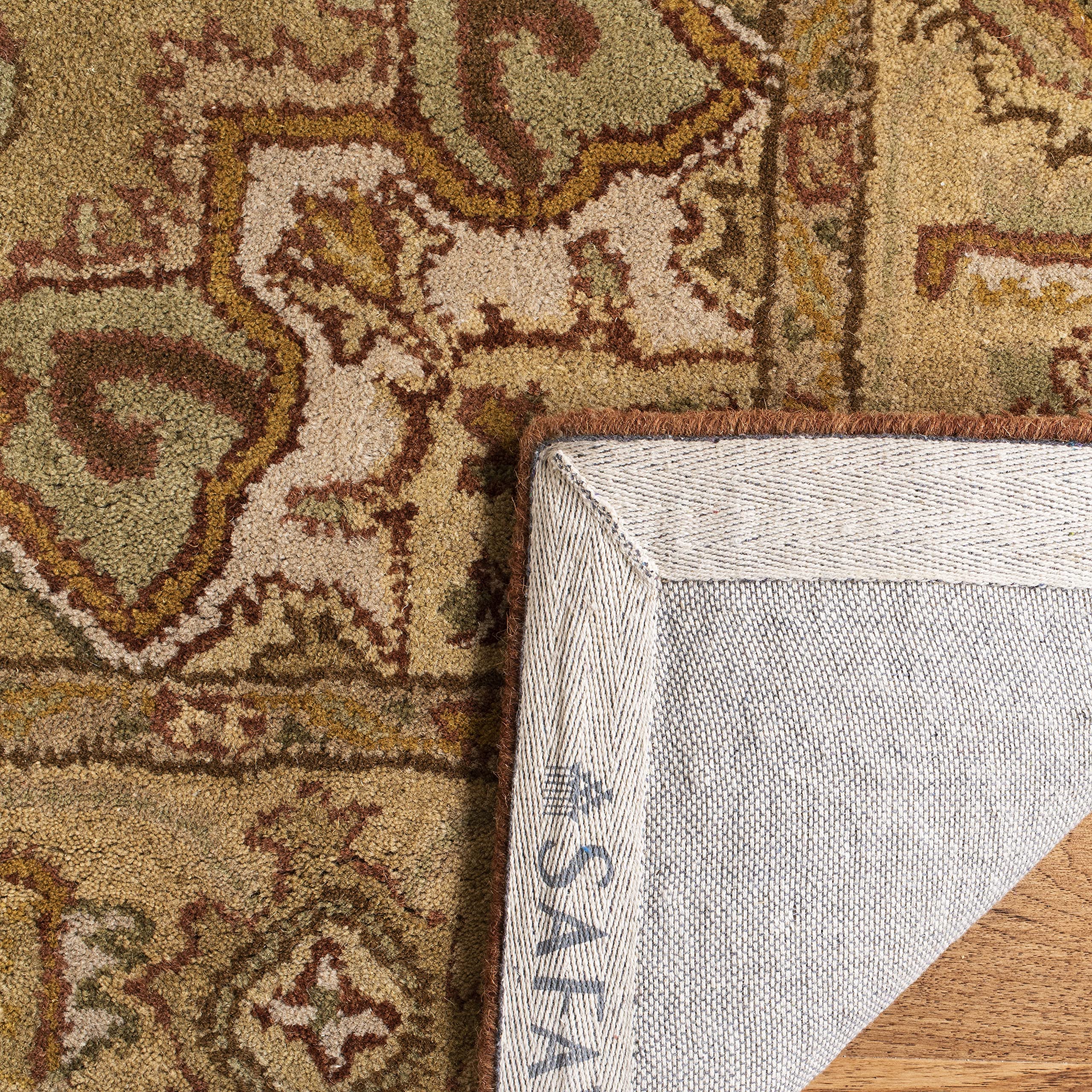 SAFAVIEH Heritage Collection 3' x 5' Rust / Gold HG345A Handmade Traditional Oriental Premium Wool Area Rug