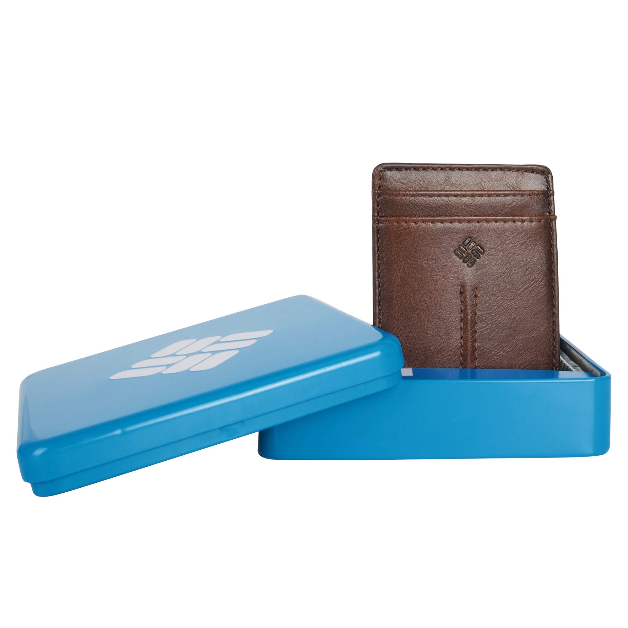 Columbia Men's RFID Wide Front Pocket Wallet With Magnetic Money Clip