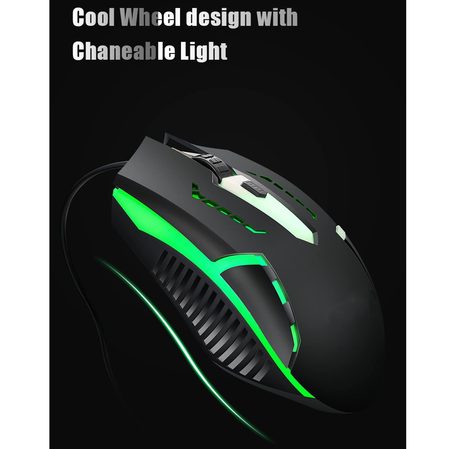 EXHNLE RGB Rainbow Gaming Keyboard and Mouse Combo, Backlit Computer Keyboard with Gaming Mouse, 104 Keys USB Ergonomic Keyboard, for PC Computer Gamer