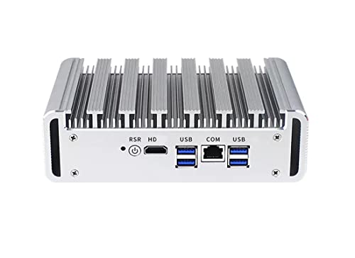 Firewall Appliance Mini PC, OPNsense, Intel Core I7 10510U, 6 x Intel Gigabit LAN, 2xDDR4 RAM, 1xHD, 1xCOM, AES-NI, Fanless Firewall PC, 8GB DDR4 RAM, 128GB SSD