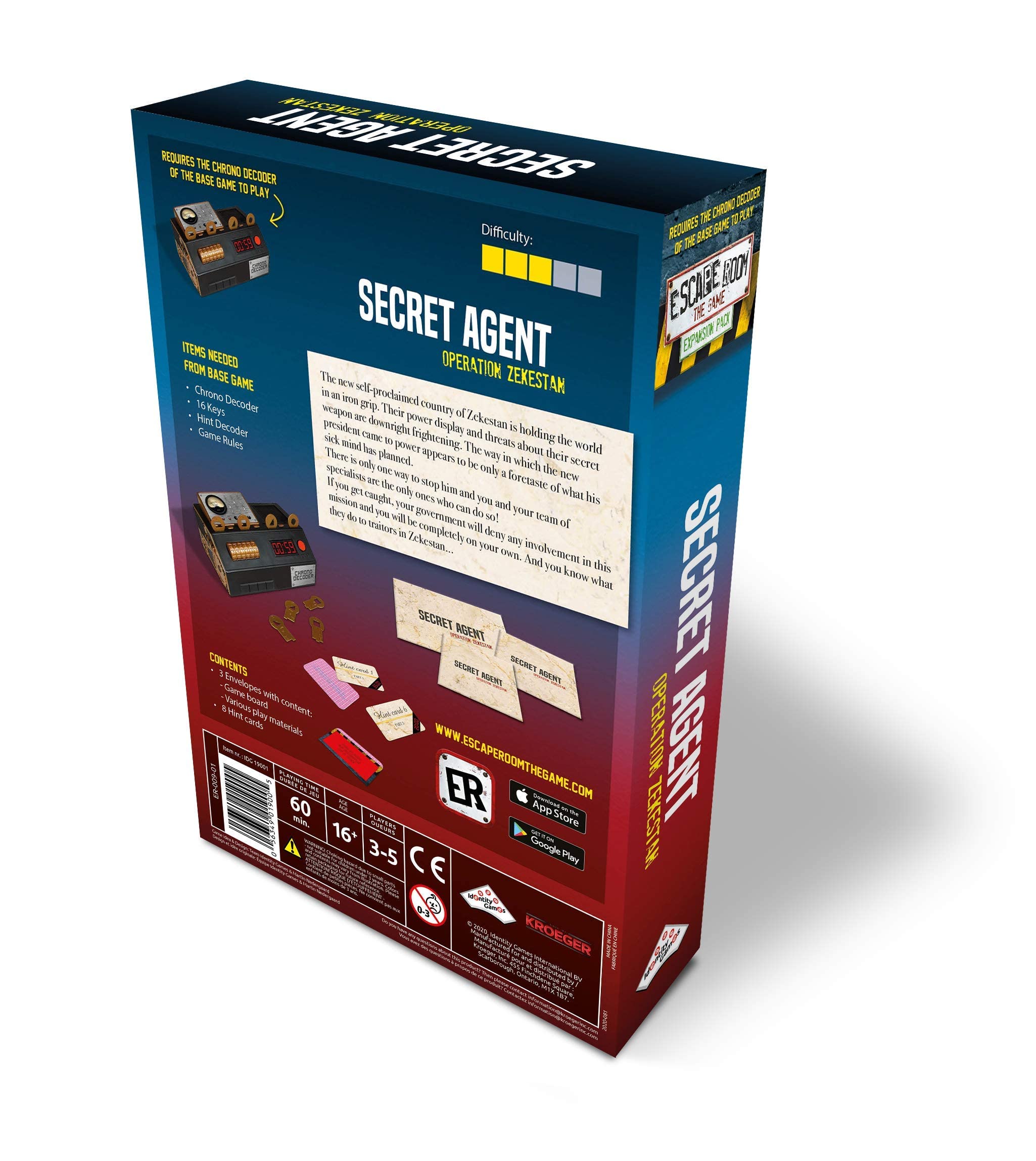 Escape Room The Game Expansion Pack Bundle - The Legend of Redbeard's Gold & Secret Agent Operation Zekestan