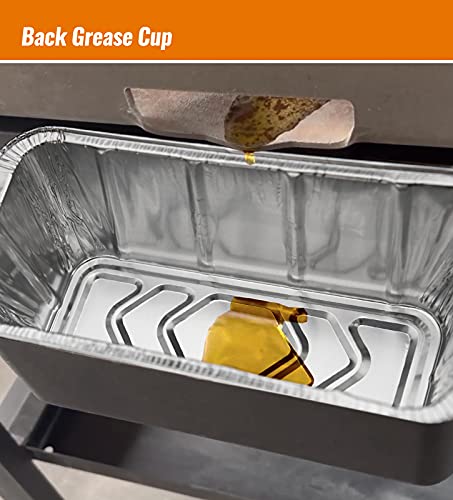 NUPICK 40 Pack Grease Cup Liners for Blackstone 17"/28"/36" Griddle, Drip Pan Liners for Blackstone 5017, Disposable Aluminum Foil Drip Pan Liner