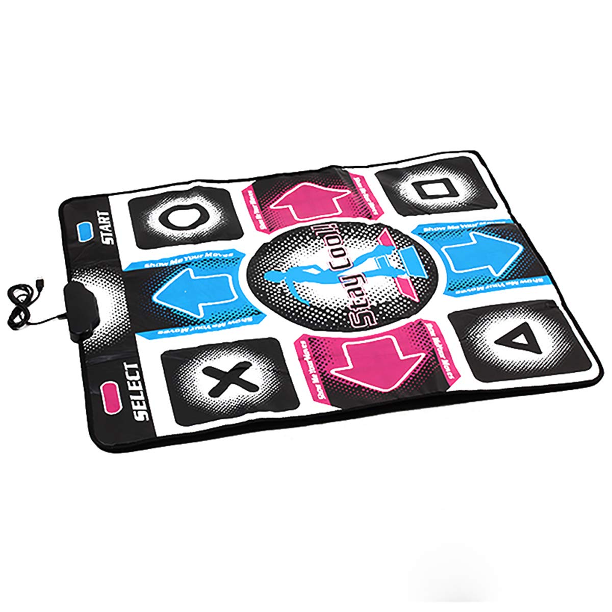 Esenlong USB Dance Mat, Non Slip Dance Gaming Mat Dancing Step Dance Mat Pad Children Adult Wear Resistant Dance Mat Compatible for PC Laptop Support Windows98/ 2000/ XP/ 2008/ vista/ win7 etc