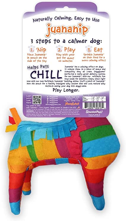 Doggijuana Get The Pawty Started Llama Pinata / Refillable Catnip Dog Toy / Juananip Refill Bottle / Promotes Play and Helps Your Dog Chill