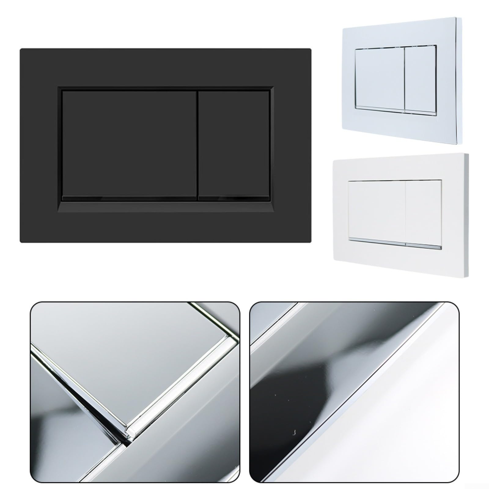 Dual Flush Plate For Geberit Sigma30, Dual-Flush Actuator Plate for Concealed Cisterns for UP320 Cistern 115.883.JQ.1/115.883.16.1/115.883.JT.1