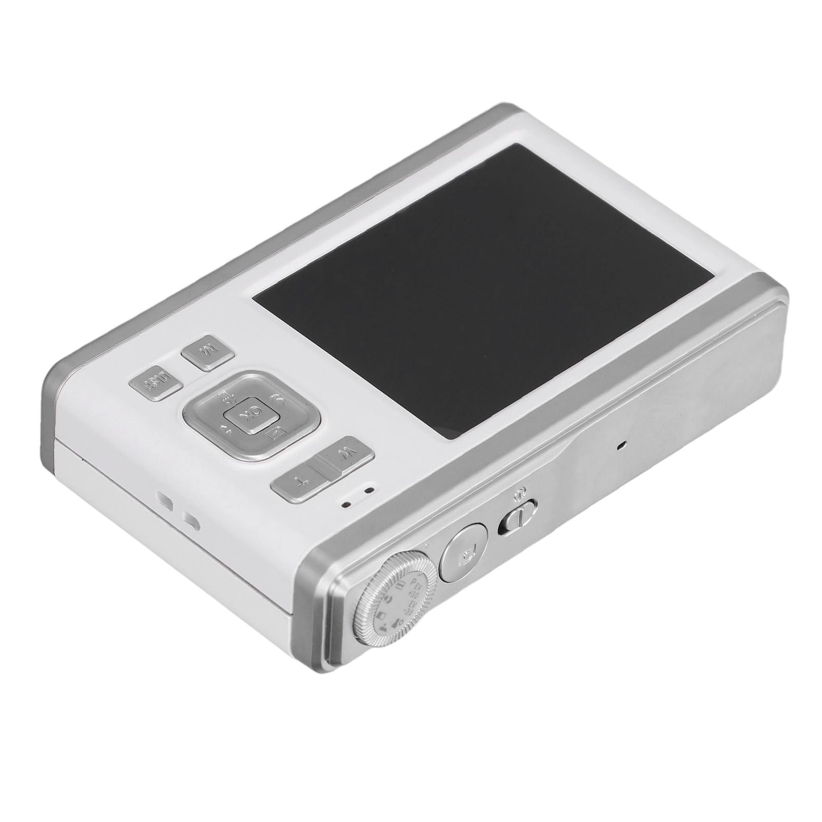 Digital Camera, Compact Digital Camera 50MP and 30MP 2 IPS Screen for Home (White)