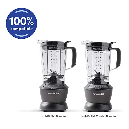 NutriBullet ZNBF30500Z Blender Combo 1200 Watt, 1200W, Dark Gray & Blender 64 oz Pitcher