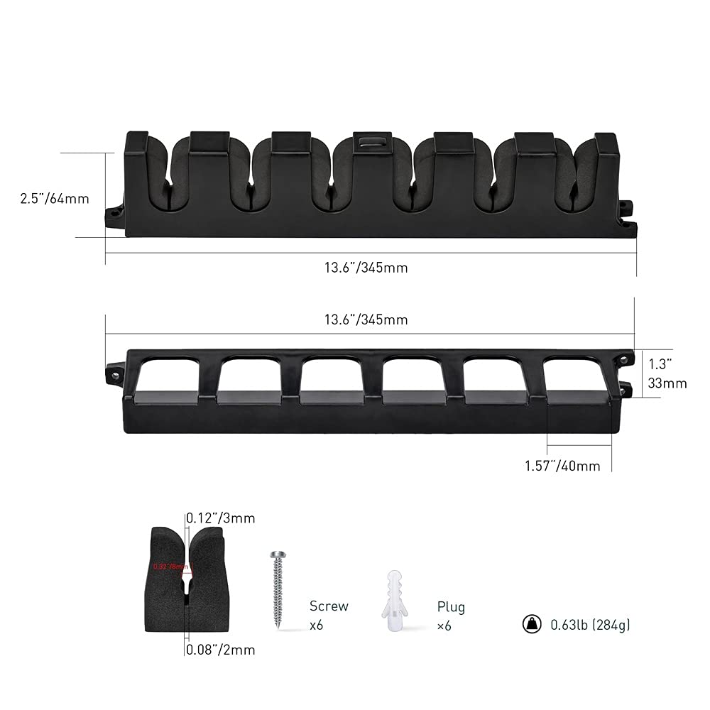 FKSDHDG Vertical 6-Rod Rack Fishing Pole Holder ABS Plastic Material Fishing Rod Display Rack Fixed Frame Fishing Rod Fishing Accessories Tools