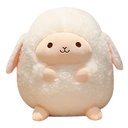 YIDE Stuffed Animal Sheep Soft Cute Lamb Plush Doll Sheep Play Toys, White Birthday Christmas Holiday Easter Thanksgiving Gift for Kids Baby Little Girl Boy Adults (9.0 in)