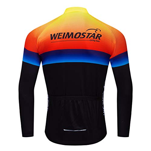 Cycling Jerseys Men Autumn Bicycle Clothing Long Sleeve MTB Jersey Breathable Cycling Sportswear…