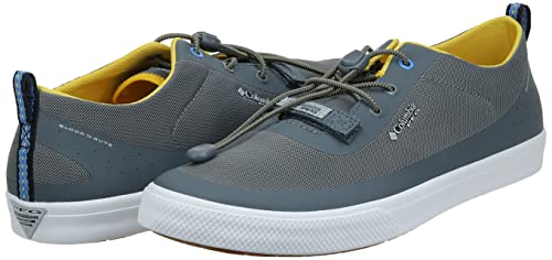 Columbia Mens Dorado CVO PFG Boat Shoe, Ti Grey Steel/Electron Yellow, 12 Wide US