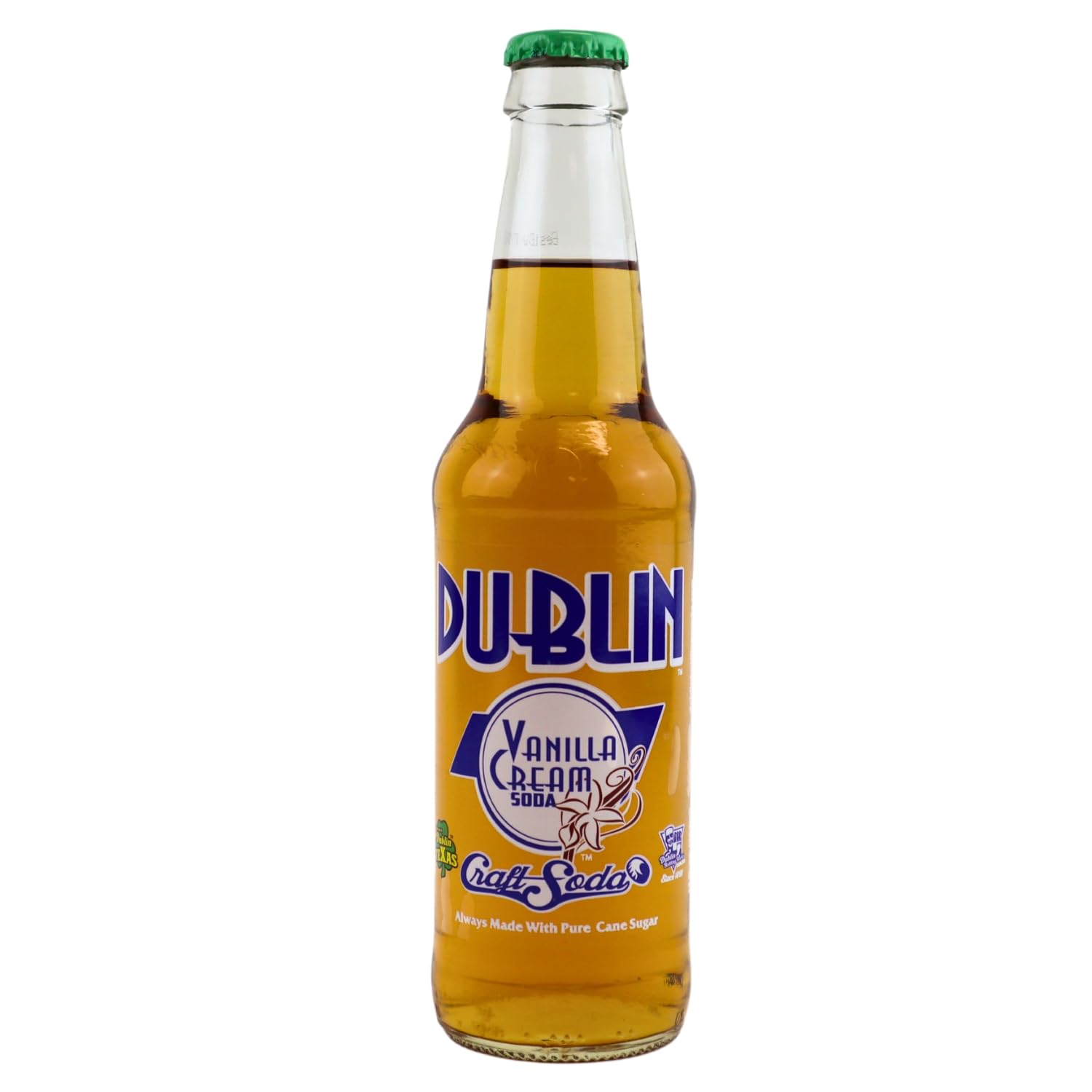Dublin Bottling Works 12 Pack Sodas in Glass Bottles - 16 Different Flavors - Bottling in Dublin, Texas Since 1891 - Bundled by Louisiana Pantry (Vanilla Cream)