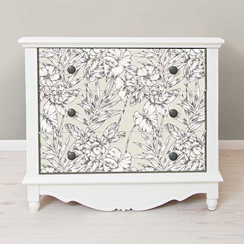 NuWallpaper NUS3145 Grey Cayman Peel & Stick Wallpaper, Neutral