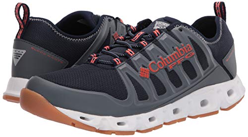 Columbia PFG Men's Megavent II PFG Shoe, Collegiate Navy/Blood Orange, 7 Regular US