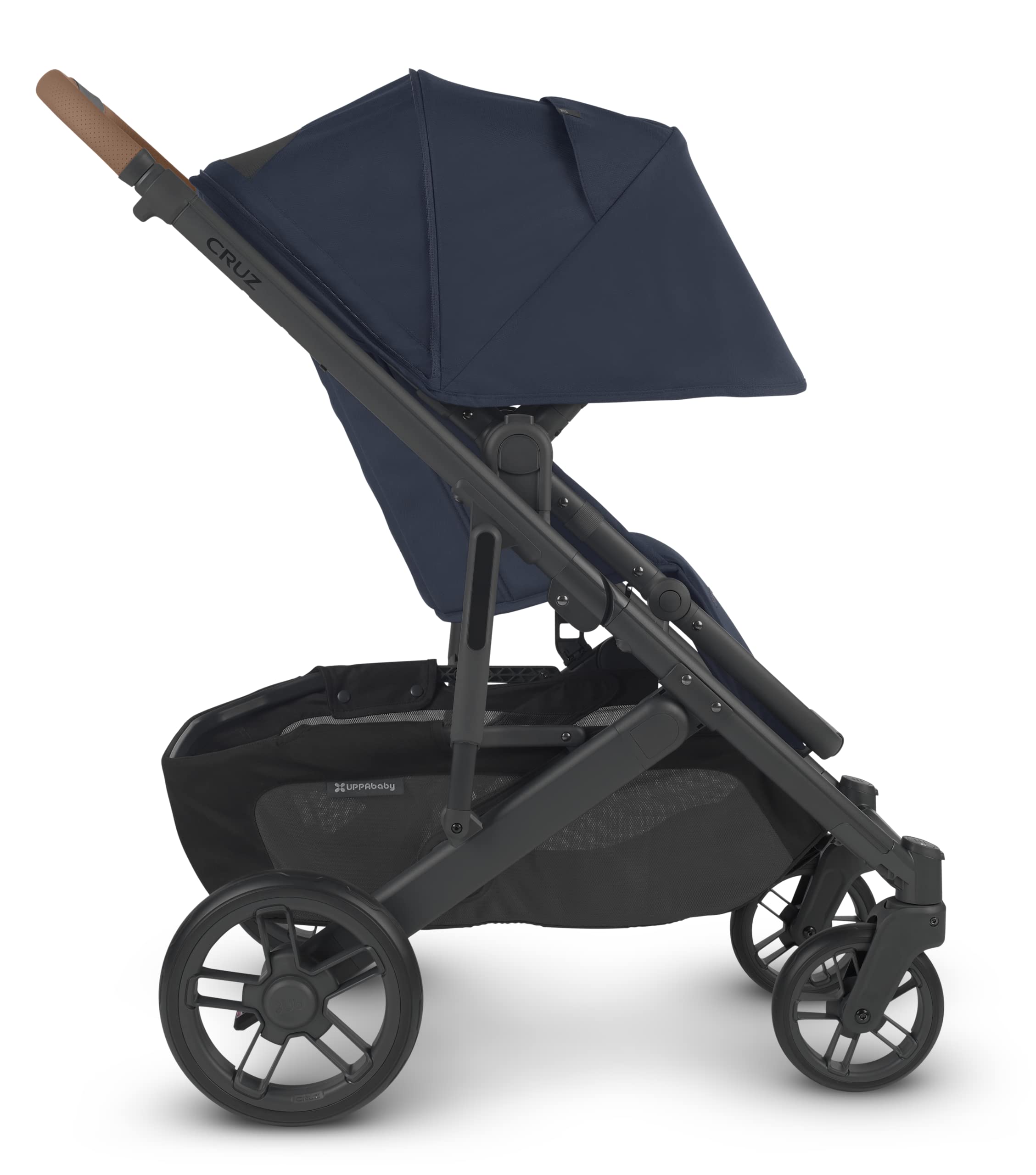 Cruz V2 Stroller - NOA (Navy/Carbon/Saddle Leather) + MESA Infant Car Seat - Jake (Black)