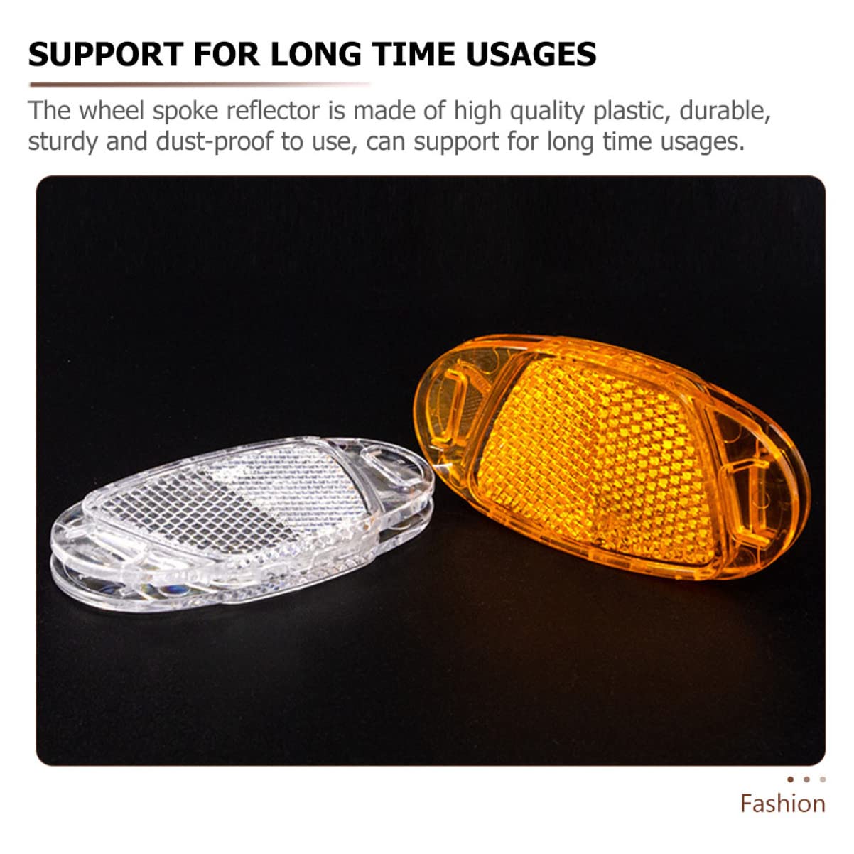 GAFOKI 16pcs Caution Reflector Mountain Light Reflective Tail Decoration MTB Road Wheeling Bike for Riding Warning Lights Device Spoke Rim Disc Bikes Accessories Bicycle Safe Kit Rear