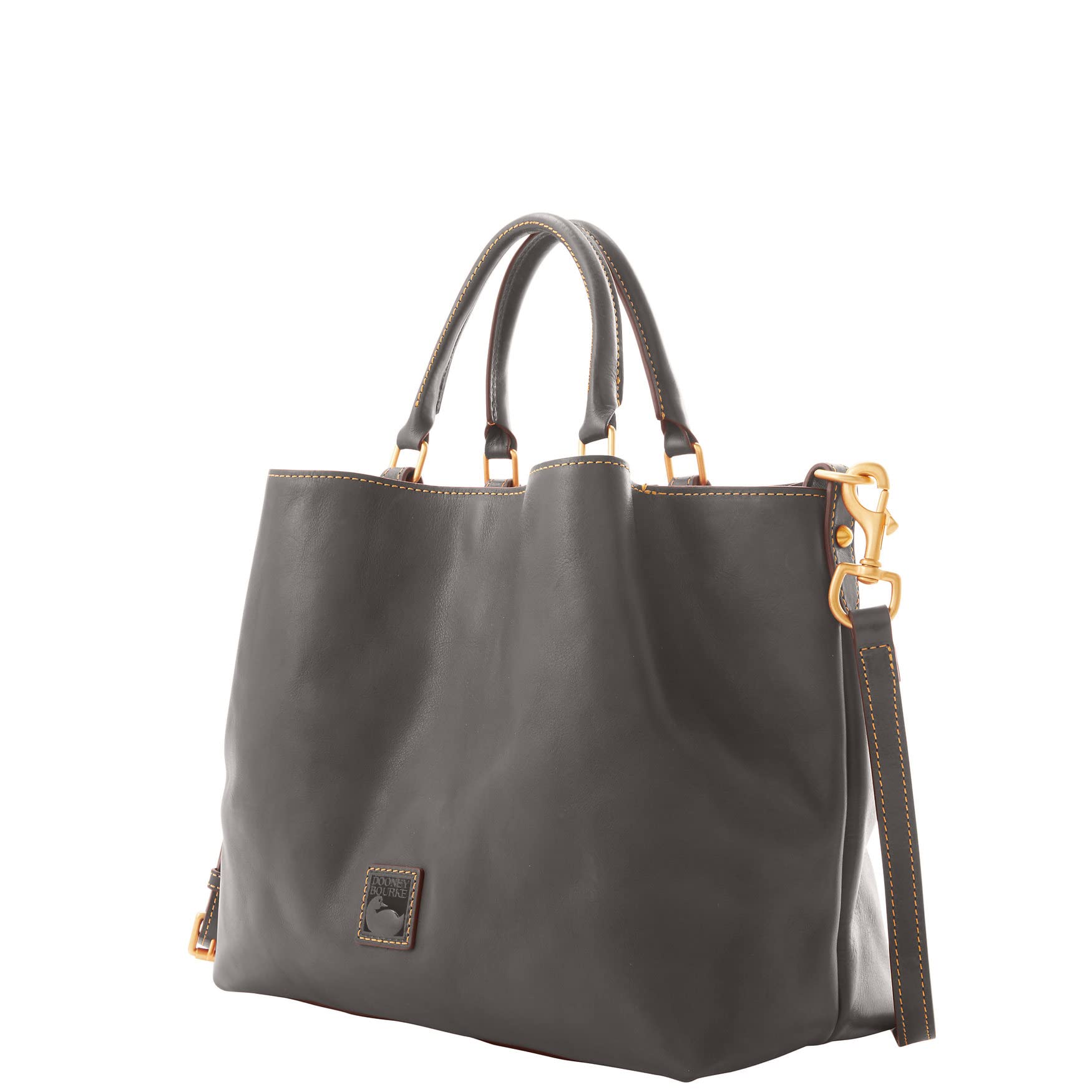 Dooney & Bourke Handbag, Florentine Large Barlow Satchel - Charcoal