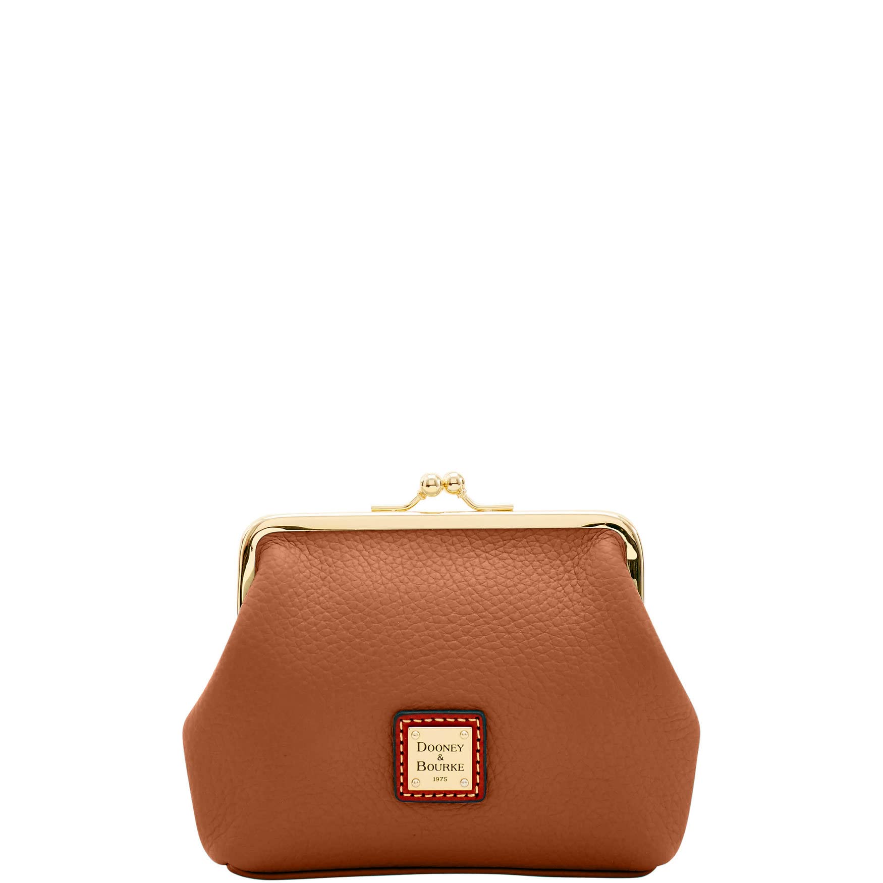 Dooney & Bourke Wallet, Pebble Grain Large Frame Purse Wallet - Caramel