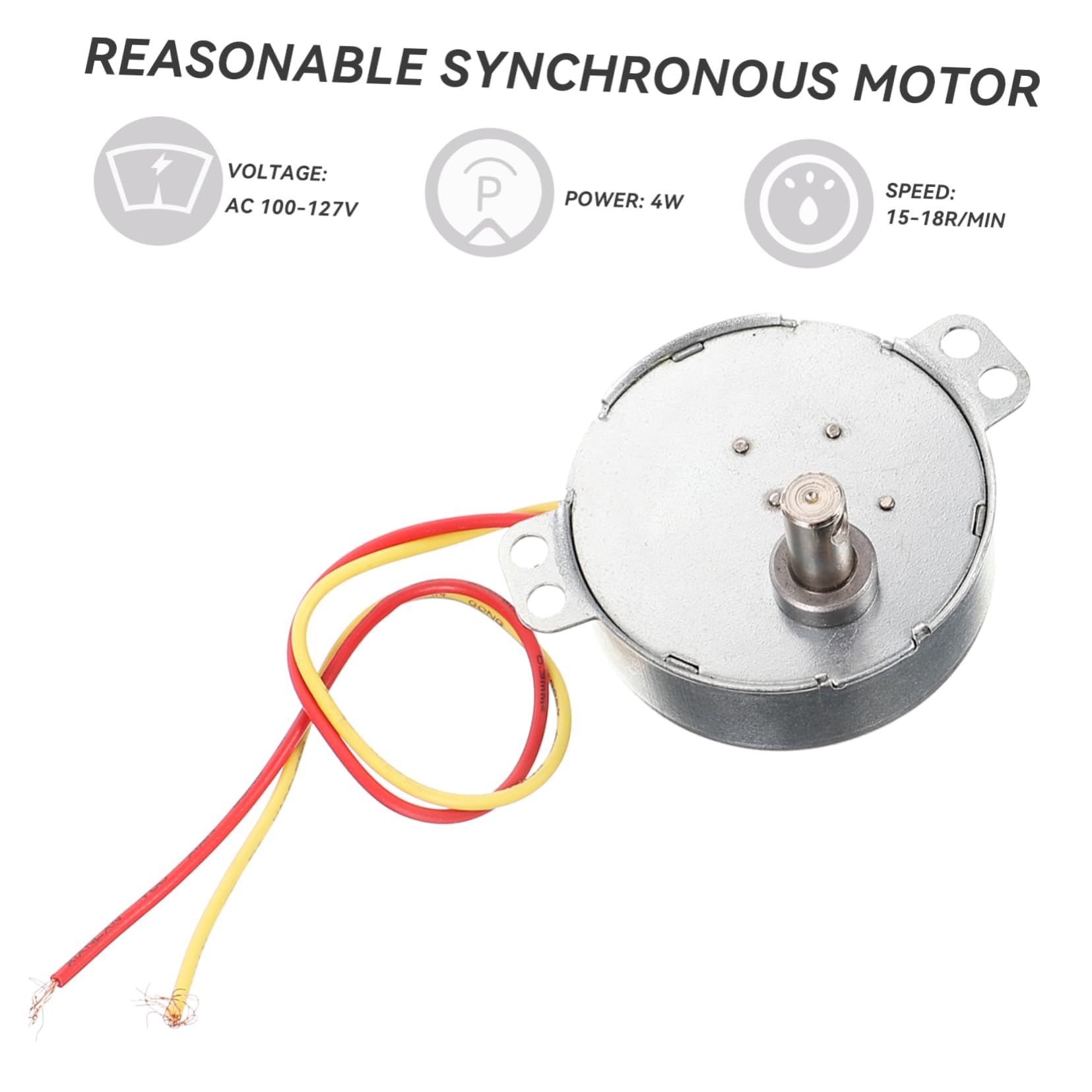 DOITOOL Synchronous Motor Electric Motors Reindeer Motor Slow Animated Pumpkins for Halloween Turntables Motorized Turntable Electric Synchron Motor Gear Copper Electric Fan to Rotate