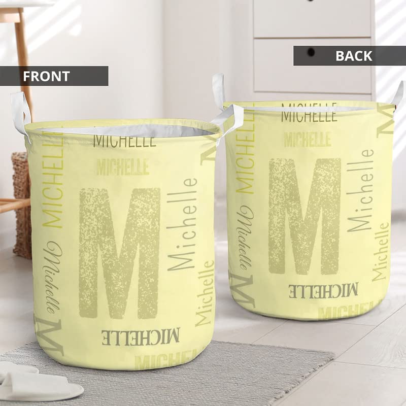 Personalized Laundry Baskets Name Retro Personalized Hampers Custom Laundry Basket with Name, Customized Dirty Clothes Hamper, Storage Basket