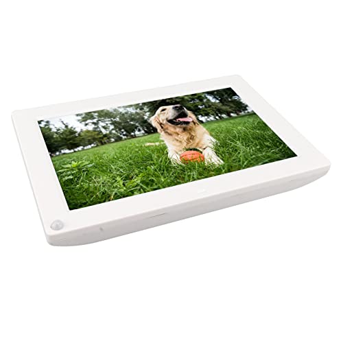 Digital Photo Frame Human Body Induction Photo Preview Electronic Photo Frame White for Home (US Plug)