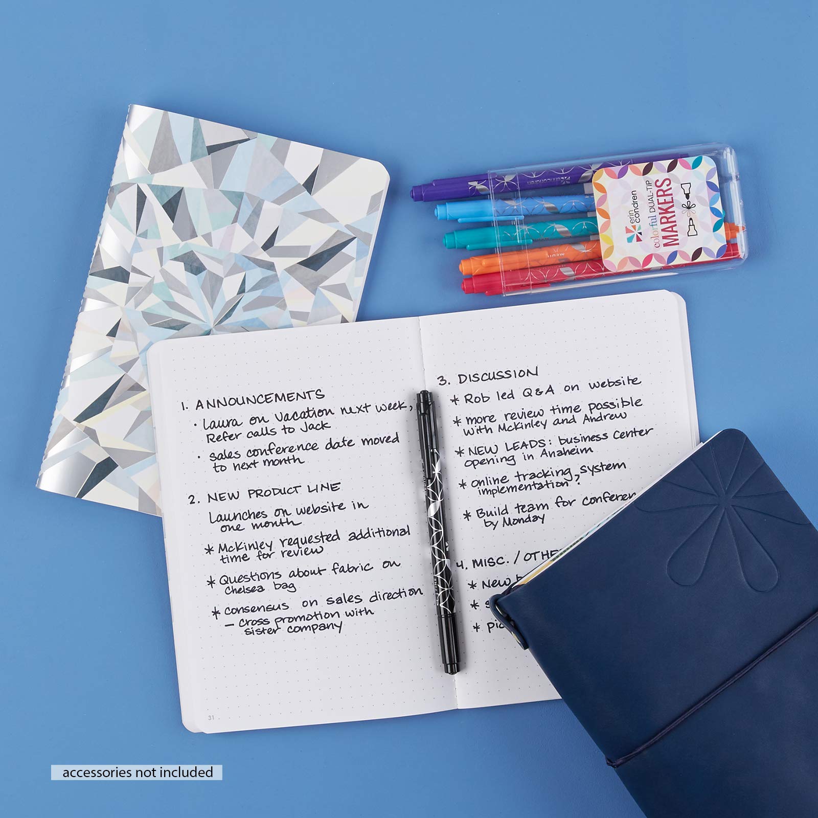 Erin Condren Designer Petite Journal with Dot Grid Pages - Neutral Kaleidoscope. Great for Drawing and Organizing Bullet Points, to Do Lists, Scheduling, and More