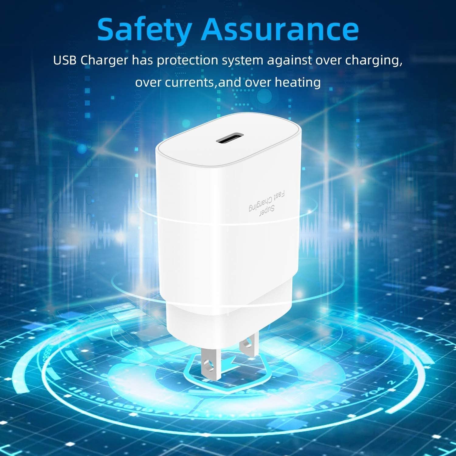 DESOFICON iPhone 15 14 Charger Fast Charging,3 Pack [Apple MFi Certified] PD 20W USB C Block & 6FT Type to Lightning Charging Data Sync Cable for 13 12 11 XS XRx8 iPad,White (XHD-PD20W)