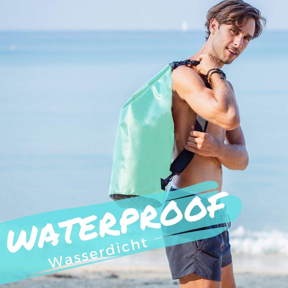 Dry Bag Waterproof 10/20L, Dry Bag Backpack for Kayaking, Lightweight Designed for Beach, Camping, Boating, Hiking, Rafting and Fishing