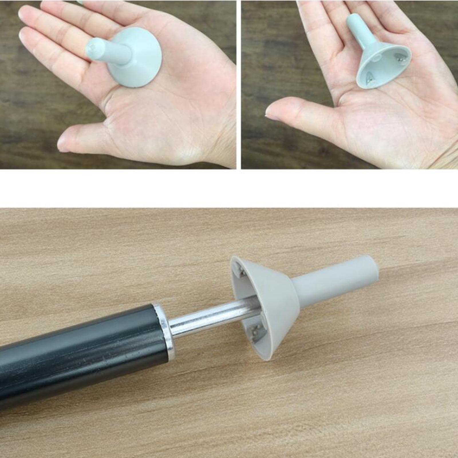 Esquirla 4Pcs Tent Pole Insulation Proof Caps, Tent Pillar End Insulating Anti Hat for Backpacker Camping, Grey