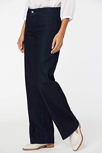 NYDJ Women's Misses Teresa Trouser Jeans-Premium Denim, Dark Enzyme, 8