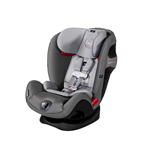 Cybex Eternis S, All-in-One Convertible Car Seat, 12-Position Height-Adjustable Reclining Headrest, Side Impact Protection, Manhattan Grey, 120 lb