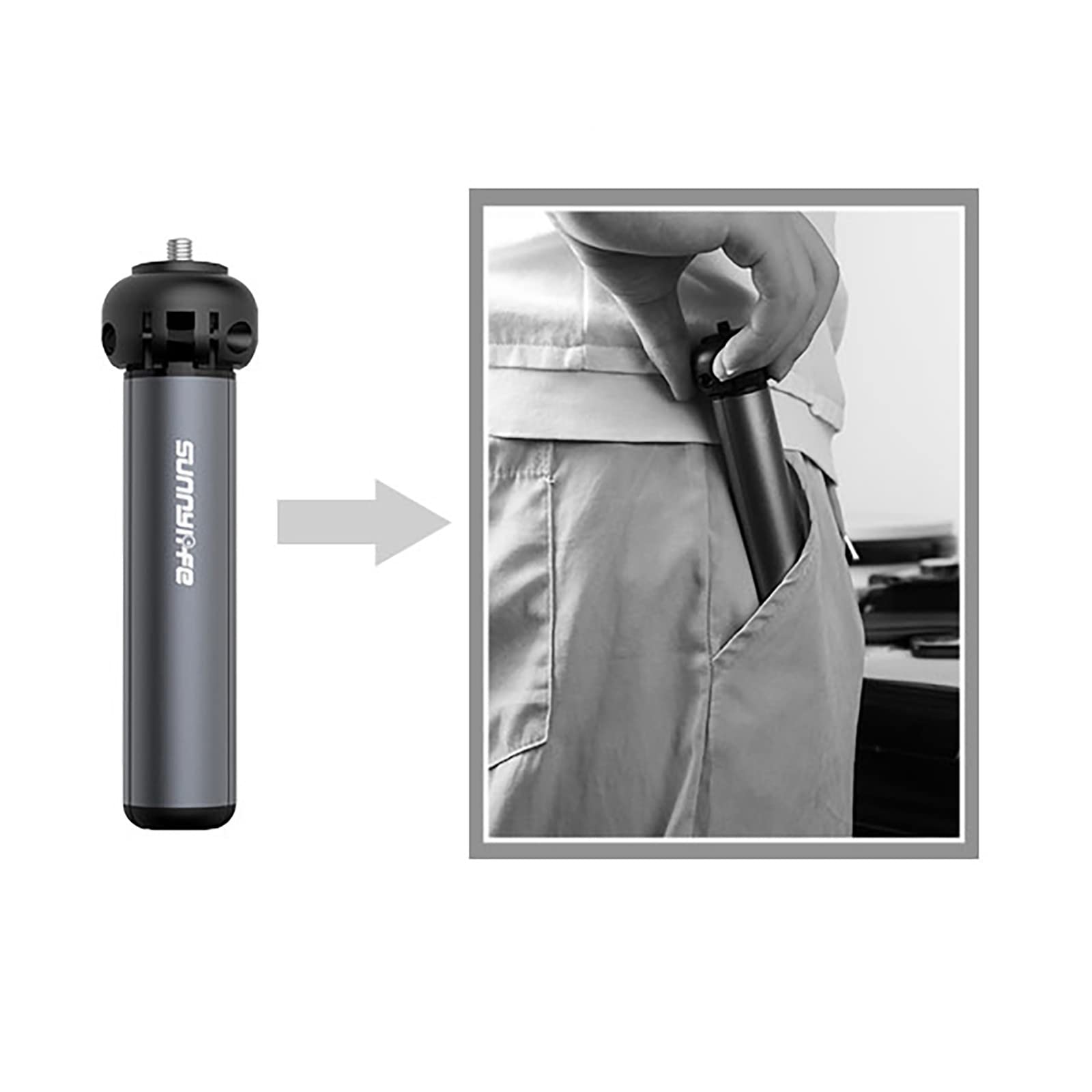 Extension Pole Tripod Mini Tripod for DJI Action 2 Tripod