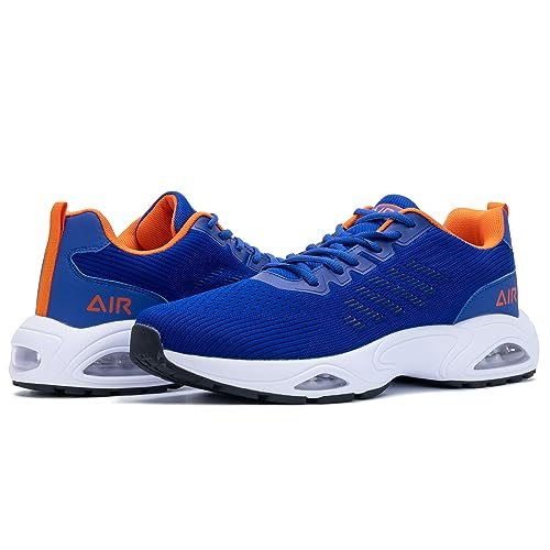 PERSOUL Mens Air Running Shoes Lightweight Breathable Athletic Tennis Gym Jogging Sneakers DarkBlue Size 10.5