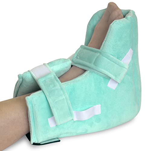NYOrtho Heel Protector Cushion - Pressure Relieving Pillow with Cooling Gel Pack For Heel Ulcers, Opening At The Heal Soft Fabric Average Adult | Single Boot