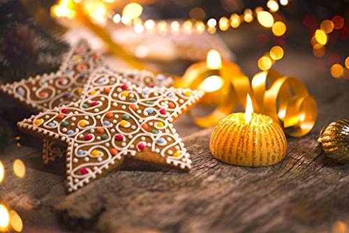 GWHOLE Gingerbread Christmas Cookie Tree Cutter Set, Star Linzer Cookie Cutters for Kids Winter Holiday Party, Set of 6