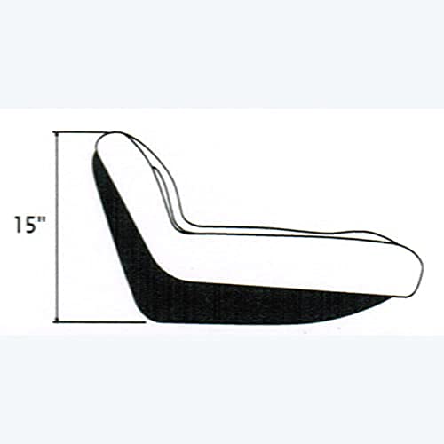 Virtionz Riding Lawn Mower Seat Cover (Medium) LP92324 Fits John Deere Mower Tractor & Gator Seats up to 15" High(Four Convenient Pockets)