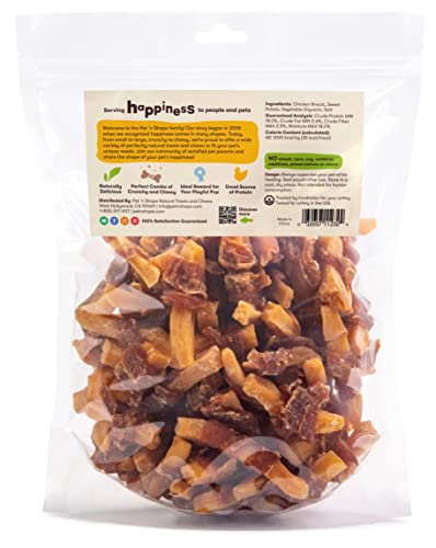 Pet 'n Shape Sweet Potato Chews β Natural Chicken Wrapped Sweet Potato Dog Treats - 42 Ounce