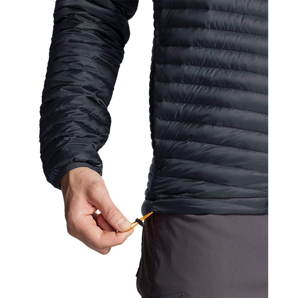 Eddie Bauer Men's MicroTherm 2.0 StormDown Hooded Jacket,Storm (Gray),L Regular
