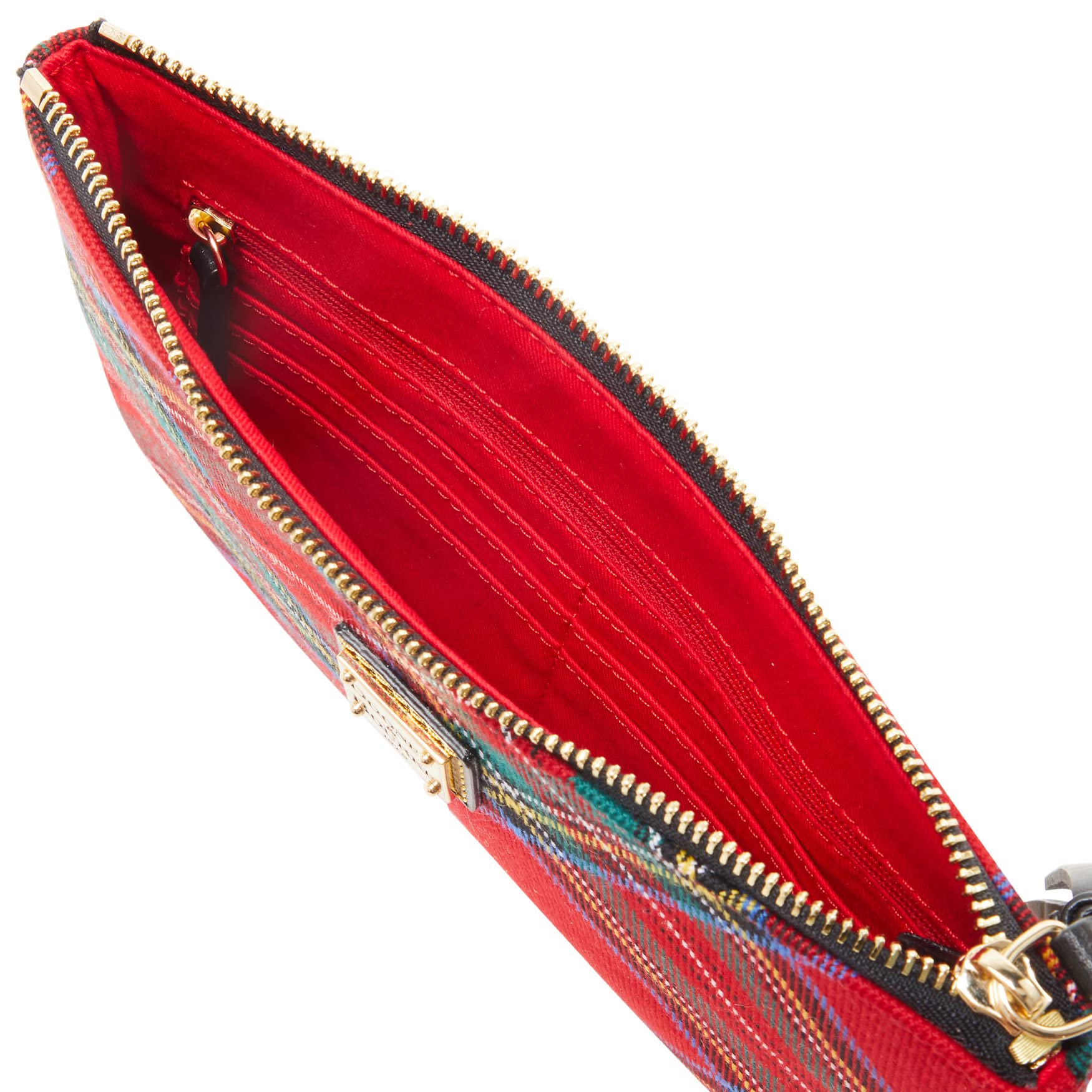 Dooney & Bourke Handbag, Tartan Carrington Pouch Clutch - Red