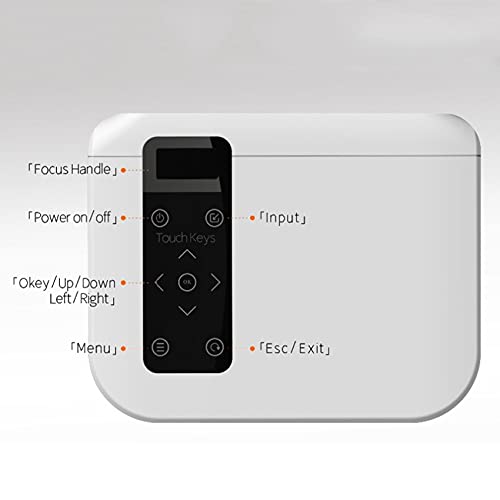 DOUBAO Full 1080p Projector 4k 5000 Lumens Cinema Proyector Beamer Compatible USB AV With Gift ( Size : Sync screen Version )