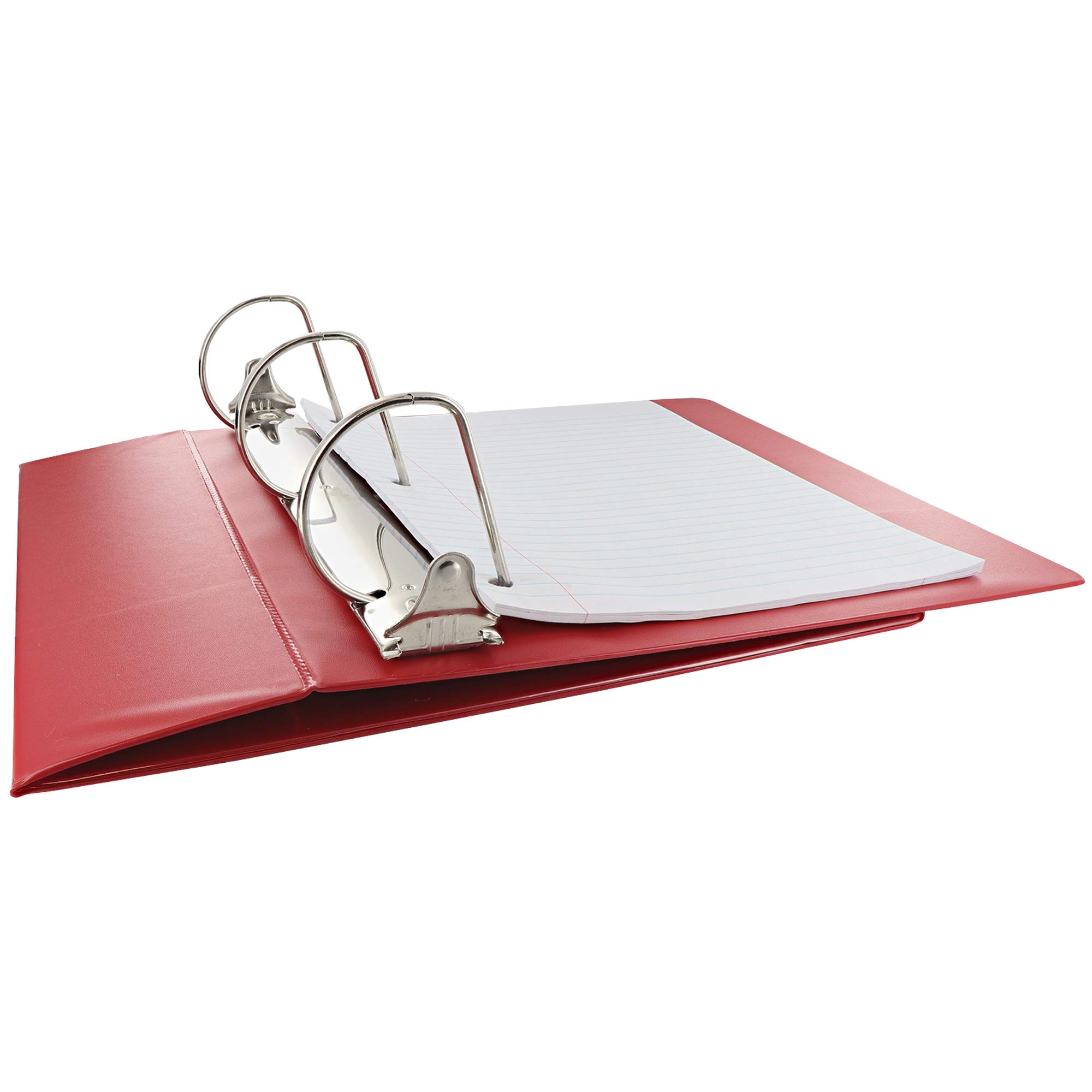 Emraw Grey Slant D Ring View Binder with 2 Pockets Presentation Durable View Round Ring Binder 2 inch Customize able Clear View High Quality Notebook Binder for Home Office and School