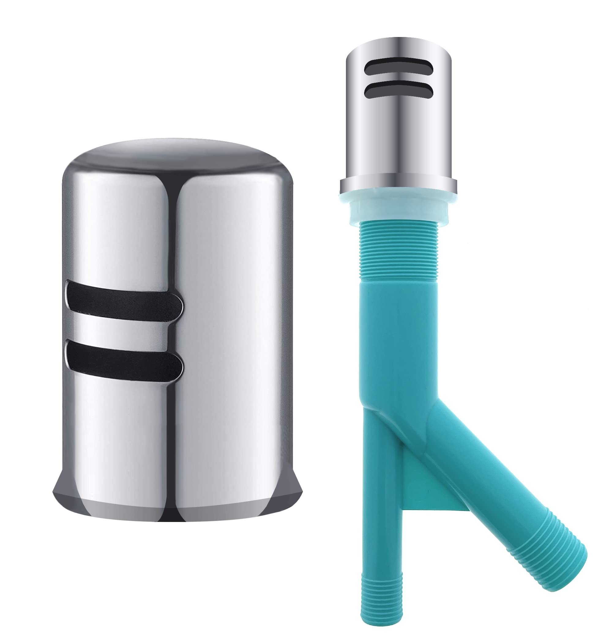 Dishwasher Air Gap (# 72020 - Chrome Kit) | Aftermarket Replacement Compatible with All Major Brands β Durable Chrome and Plastic β Evo Dyne