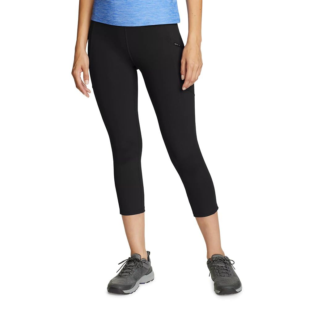 Eddie Bauer Women's Traverse Trail High-Rise Capris, Atlantic, Medium