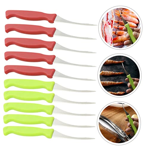 Zerodeko 10pcs Shrimp Cutter Cleaning Tools Plastic Cleaner Seafood Deveiner Prawn Shrimp Line Knife Shrimp Cleaner Shrimp Shell Peeler Shrimp Line Remover Shrimp Removal Peel Pp Plastic