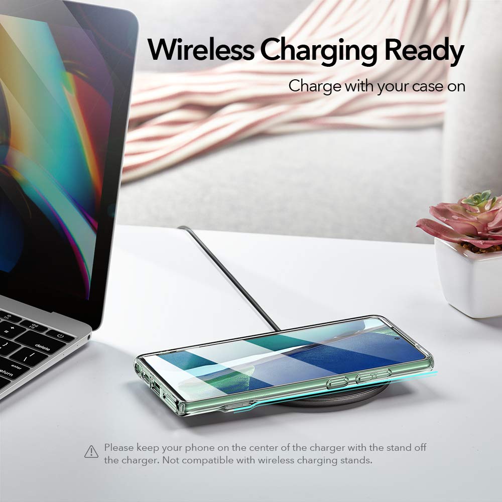 ESR Metal Kickstand Case for Samsung Galaxy Note20, Clear