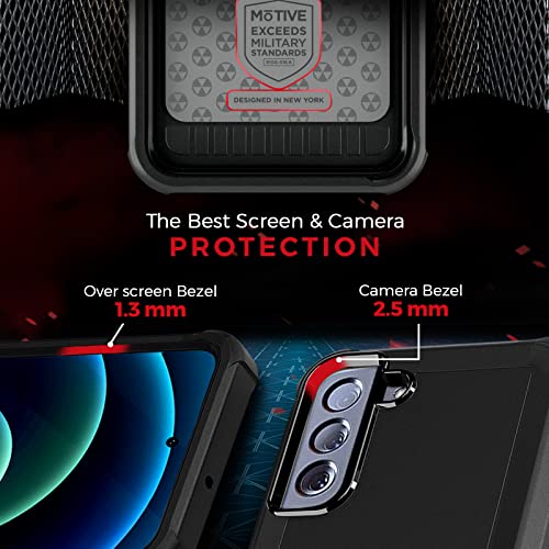 MOTIVE Samsung Galaxy S22 Case | Designed in New York - Heavy Duty Protective Case | S22 Shockproof Case, Dustproof, Quad Layer Hard Protective | Screen-Camera Bezel Protection, 6.1" | Bunker