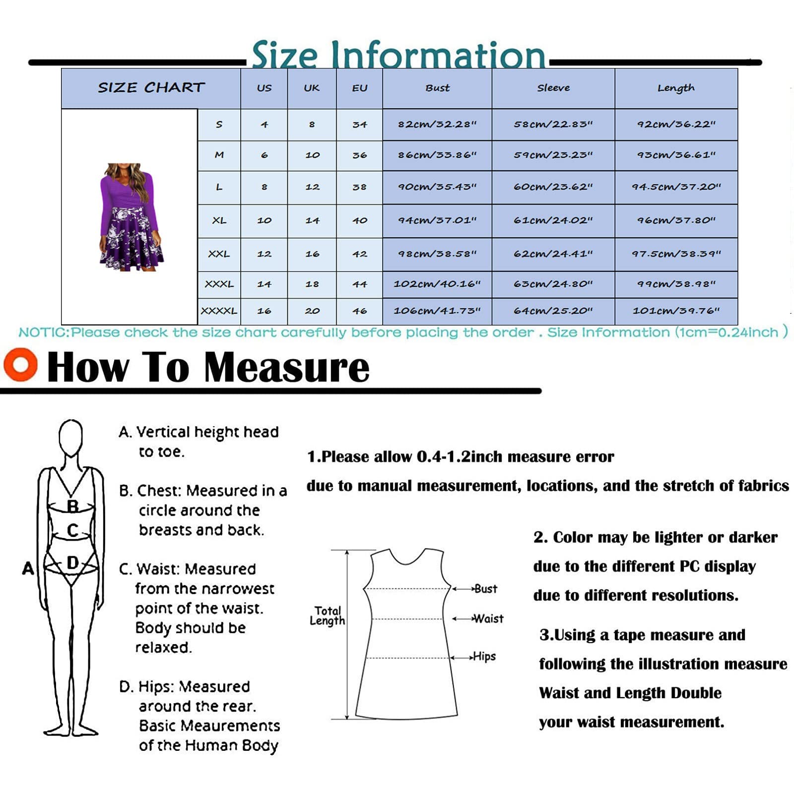 Floral Patterned A-Line Dress Womens Casual Pleated Midi Dress Deep V Neck Ruched Long Sleeve Swing Dress Red