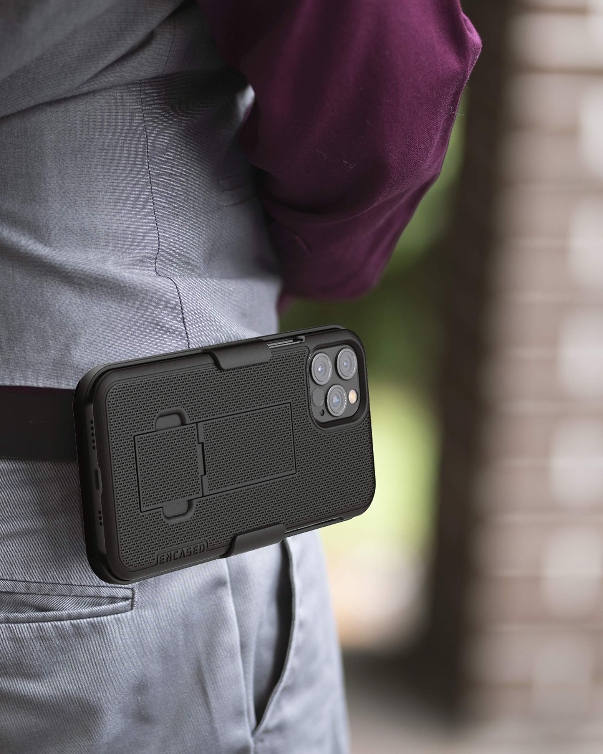 Encased DuraClip Holster for iPhone 12 Pro Case with Belt Clip (iPhone 12 Pro)